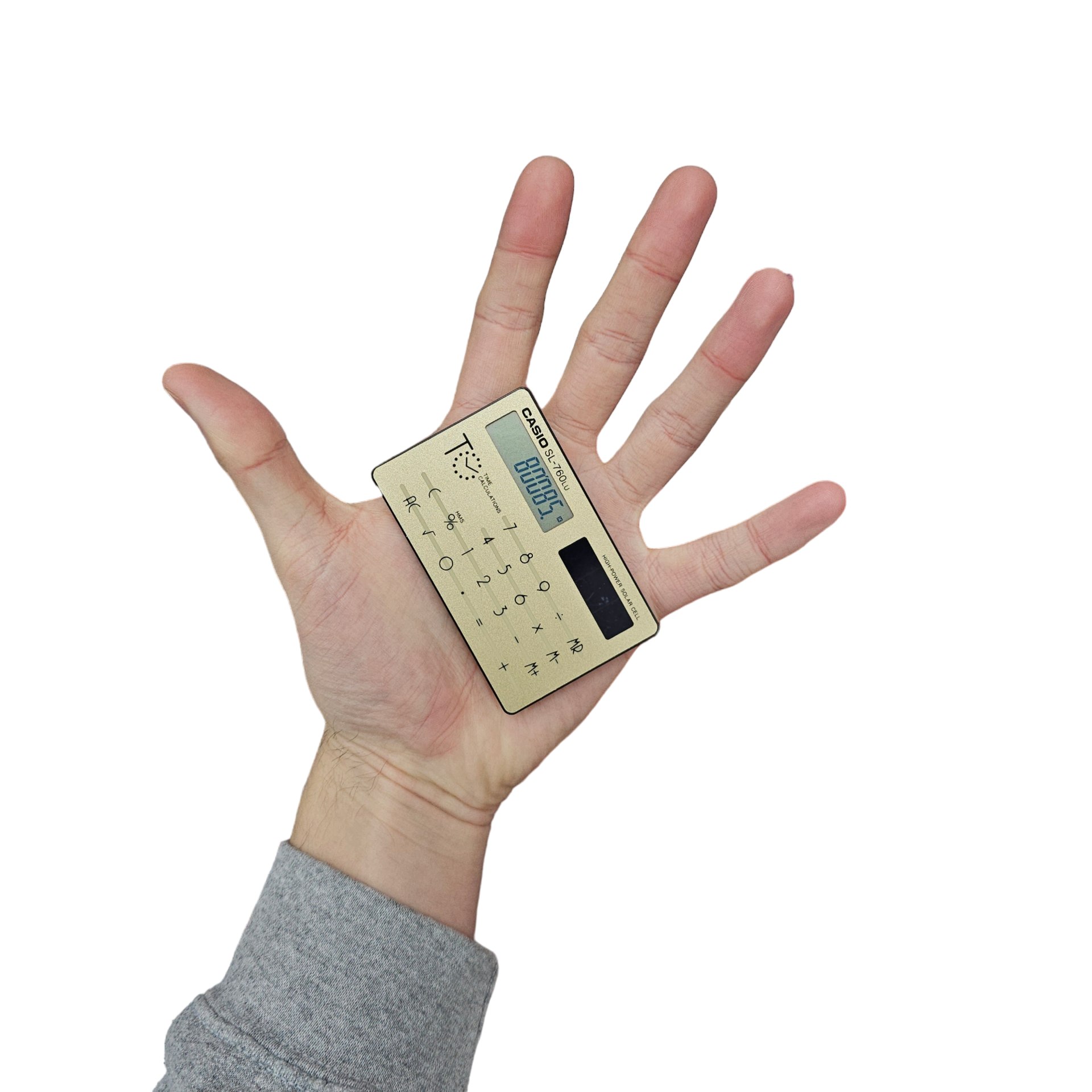 Casio SL-760LU solar powered credit card size calculator